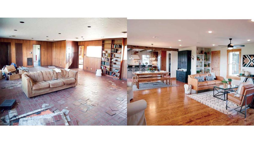Living Room Renovation Before & After - Vanconic